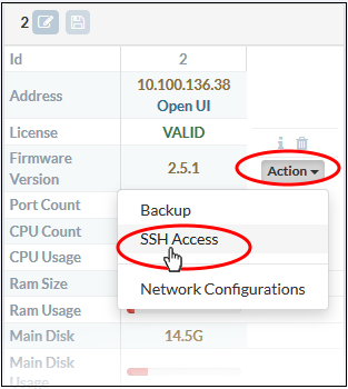 Configure SSH Access for a Firewall Device,Network Firewall Security, Dome Firewall Central Manager